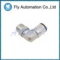 China X6522 Pneumatic Tube Fittings Bsp Swivel Elbow Connector Right Angle Pose for sale