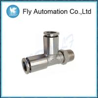 China Lateral Swivel Pneumatic Tube Fittings S6440 Series Silvery Connector for sale