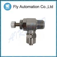 China Nickel plated brass CAMOZZI G1/8 M6*8  0.032kg  silver Single throttle quick twist joint for sale