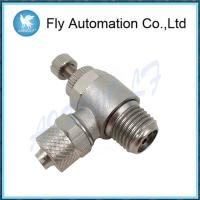 China Nickel plated brass CAMOZZI G1/8 M6*8  0.032kg  silver Single throttle quick twist joint for sale