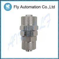 China CAMOZZI G1/8 M6*8  0.018kg Nickel plated brass silver Straight through quick twist joints for sale