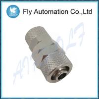 China CAMOZZI G1/8 M6*8  0.018kg Nickel plated brass silver Straight through quick twist joints for sale