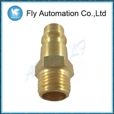China Rectus Series Pneumatic Tube Fittings Brass Male Thread G1 / 4