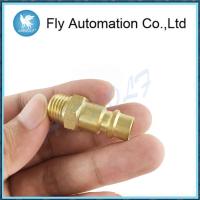 China Rectus Series Pneumatic Tube Fittings Brass Male Thread G1 / 4