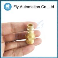 China Yellow Metal Steel Pneumatic Pipe Fittings Hardened Male Thread G3 / 8