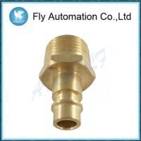 China Yellow Pneumatic Tube Fittings Metal Male Thread G1 / 2