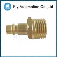 China Yellow Pneumatic Tube Fittings Metal Male Thread G1 / 2