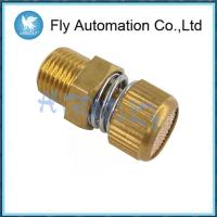 China Airtac Yellow Brass Pneumatic Tube Fittings 1.5mpa Spring Muffler 3/8
