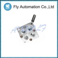China Closed Center Type Air Hand Valve 1/8 Stainless Steel With 4 Port 3 Position for sale