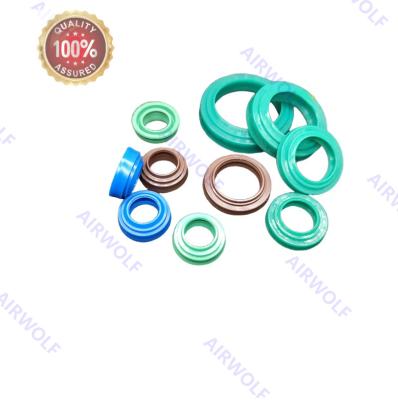 China Green TPE-U HNBR Fluororubber Wiper Seals For FESTO ADN Pneumatic Cylinder 369059 369542 Acid And Alkali Resistance for sale