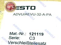China FESTO Compact Cylinder NBR TPE-U  Wearing Parts ADVU/AEVU-32-A-PA 121119 ADVU/AEVU-40-A-PA 121120 ADVU/AEVU-50-A-PA 121121 ADVU/AEVU-63-A-PA 121122 ADVU/AEVU-80-A-PA 121123 ADVU/AEVU-100-A-PA for sale
