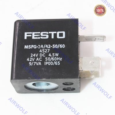 China FESTO Solenoid Coil  34411 MSFG-24/42-50/60-OD 34415 MSFW-24-50/60-OD 34420 MSFW-110-50/60-OD 34422 MSFW-230-50/60-OD 4527 MSFG-24/42-50/60 4534 MSFW-24-50/60 6720 MSFW-110-50/60 4540 MSFW-230-50/60 for sale