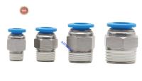 China FESTO Nickel-plated  Brass Blue POM NBR Seal QS Straight Push In Fittings 153002	QS-1/8-6	186096	QS-G1/8-6 130675	QS-1/8-6- 100	132037	QS-G1/8-6-100 153004	QS-1/8-8	186098	QS-G1/8-8 130676 for sale