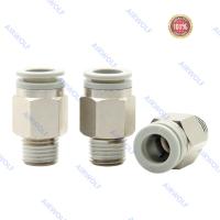China SMC Nickel Plated Brass Threaded POM One-touch Straight Fittings KQ2H04-M5N	KQ2H04-M6N	KQ2H04-01NS KQ2H06-M5N	KQ2H06-M6N	KQ2H06-01NS KQ2H06-03NS KQ2H06-04NS KQ2H08-01NS for sale