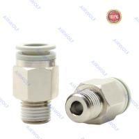 China SMC Nickel Plated Brass Threaded POM One-touch Straight Fittings KQ2H04-M5N	KQ2H04-M6N	KQ2H04-01NS KQ2H06-M5N	KQ2H06-M6N	KQ2H06-01NS KQ2H06-03NS KQ2H06-04NS KQ2H08-01NS for sale