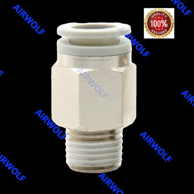 China SMC Nickel Plated Brass Threaded POM One-touch Straight Fittings KQ2H04-M5N	KQ2H04-M6N	KQ2H04-01NS KQ2H06-M5N	KQ2H06-M6N	KQ2H06-01NS KQ2H06-03NS KQ2H06-04NS KQ2H08-01NS for sale
