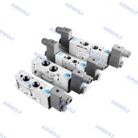 China MVSC-300-4E1 MVSC-300-4E2 3/8 Mindman 5/2 Way Pneumatic Solenoid Valves 0.2-0.8Mpa Aluminum DC24V AC220V AC110V DC12V for sale