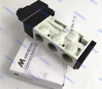 China Single Double Coil MVSC-460-4E1 MVSC-460-4E2 1/2 Mindman 5/2 Way 0.2-0.8Mpa Aluminum DC24V AC220V AC110V DC12V Solenoid Valve for sale