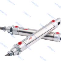 China CAMOZZI ISO6432 Stainless Steel Pneumatic Cylinder 0.15-1.0MPa 24 25 Series for sale