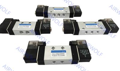 China XQ Series Aluminum Pneumatic Solenoid Valve with 3/2 Way and 5/2 Way Positions and 1/8