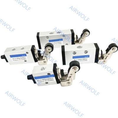 China XQ Series Aluminum Pneumatic Mechanical Valve with 3/2 Way and 5/2 Way Positions for Dry Compressed Air Directional Control for sale