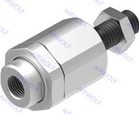 China Festo Case-hardened Steel Piston rod attachments Self-aligning rod coupler FK Series with ±4° Angle Compensation and 0.5, 0.7, 1 Center of sphere Radial Compensation for sale