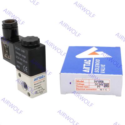China 3V1-M5, 3V1-06 Mini AIRTAC Electromagnetic 3/2 Way NC NO Solenoid Valve for sale