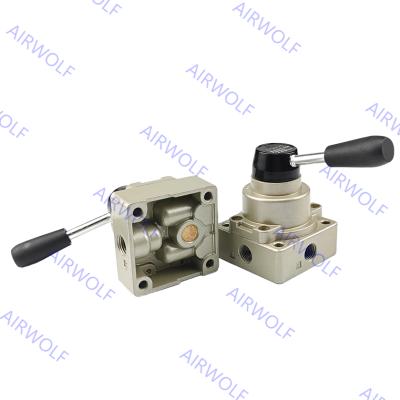 China HV-02, HV-03, HV-04, HV400-02, HV400-03, HV400-04 Sunrise Nielsen HV Series 4/3 way Hand Rotary Valve 1/4