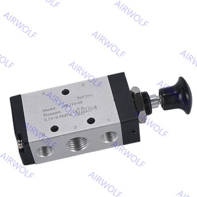 China 4R Series 4R110-06, 4R210-08, 4R310-10, 4R410-15 5/2 way Manual Push-pull Valve 1/8