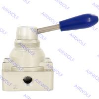 China 4HV210-06/08(L), 4HV230-06/08(L), 4HV310-08/10/15(L) AIRTAC 4HV Series 4/2 way 4/3 way Hand Lever Valve 1/8