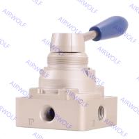 China AIRTAC 4HV330-08/10/15(L), 4HV410-15/20/25(L), 4HV430-15/20/25(L) 4HV Series 4/2 way 4/3 way Hand Lever Valve 1/4