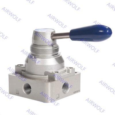 China AIRTAC 4HV330-08/10/15(L), 4HV410-15/20/25(L), 4HV430-15/20/25(L) 4HV Series 4/2 way 4/3 way Hand Lever Valve 1/4