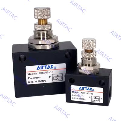 China ASC100-06, ASC200-08, ASC300-10, ASC300-15 AirTAC ASC Series One-way Flow Control Valve 1/8
