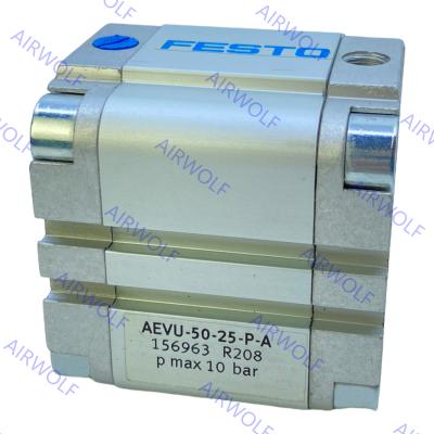 China Festo AEVU-50-10-P-A AEVU-50-10-A-P-A,-15,-20,-25 Single-Acting Compact Cylinder for sale