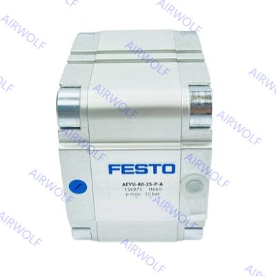 China Festo AEVU-80-10-P-A AEVU-80-10-A-P-A,-15,-20,-25 Single-Acting Compact Cylinder for sale