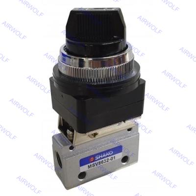China MSV8632-01R MSV8632-01TB MSV8632-01LB MSV8632-01RL SHAKO 3/2 way Mechanical Valve 1/8