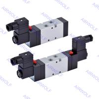 China Mindman MVSE2-300-4E1 MVSE2-300-4E2 MVSE2-300-4E2C, R 5/2 way  5/3 way Solenoid Valve G1/4 for sale