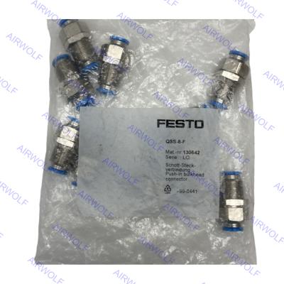 China Festo QSS-8-F QSS-10-F QSS-12-F QSS Series Push-in bulkhead connector for sale
