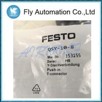 China Plastic Festo Push In Connector QSY-10-8 153155 Reducing Outlets Black Color for sale