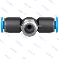 China Festo QST-3/8-8 QST-3/8-8-50 QST-3/8-10 QST-3/8-10-20 QST Series Push-in T-fitting for sale