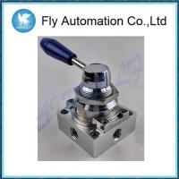 China Silvery 4H Series Pneumatic Hand Valve 4H230-08S 3 Position Spring Return for sale