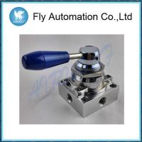 China Silvery 4H Series Pneumatic Hand Valve 4H230-08S 3 Position Spring Return for sale