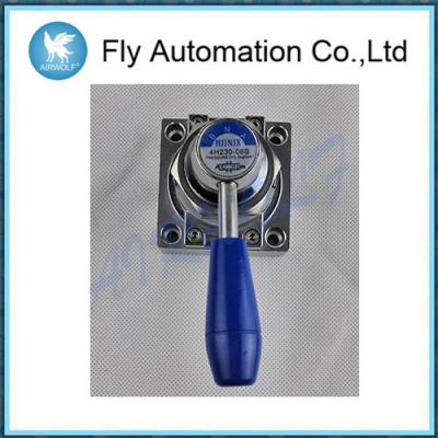 China Silvery 4H Series Pneumatic Hand Valve 4H230-08S 3 Position Spring Return for sale