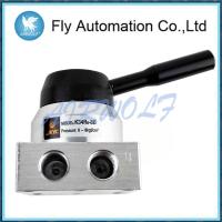 China 4 Ways Hand Switch Valve G1/4 K34R6-8B Aluminum Alloy Silver 3 Positions for sale