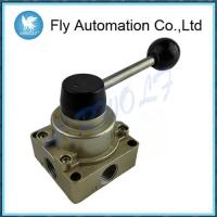China Manual Pneumatic hand valve HV-02 HV-03 HV-04 HV 3 Position 4 Way Pneumatic Hand Rotary Valve for sale