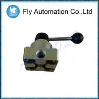 China Manual Pneumatic hand valve HV-02 HV-03 HV-04 HV 3 Position 4 Way Pneumatic Hand Rotary Valve for sale