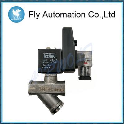 China High Pressure Timer Auto Water Solenoid Valve / 2 Way Stainless Steel Drain Valve for sale