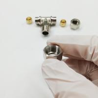 China Gas Pipe Nitrogen Connection Compression Tube Fittings Middle Threaded Joint for sale