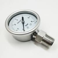 China PG20-2.5 Stainless Steel Pneumatic Pressure Gauge for sale