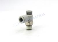 China AS2201F-01-10S Speed Control Valve With One Touch Fitting Elbow Type Lot Of 5 SMC Type for sale
